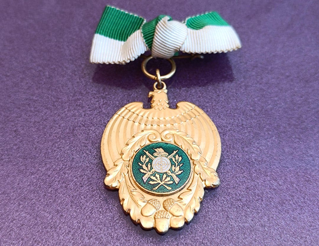 1964 Greenhorn Medal of the Shooting Tournament, German Medal, Gold ...