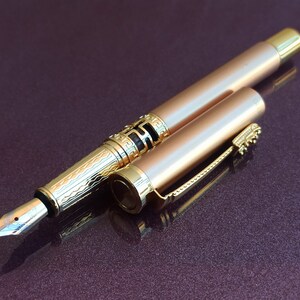Dragon Fountain Pen, Genius Iridium Gold Plated Fountain Pen, Vintage ...