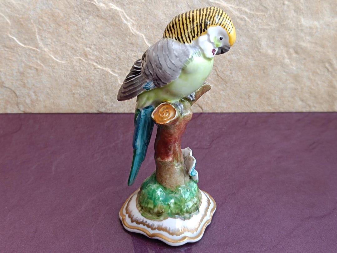 1960s Porcelain Parrot, Hand Painted Parrot, Birds Collection, Vintage ...