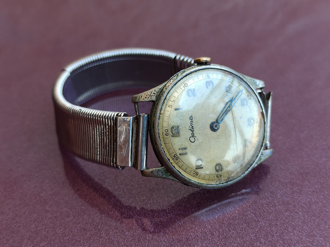 RARE 1930 Optima Mechanical Antimagnetic Watch, Antique Watch, Vintage ...