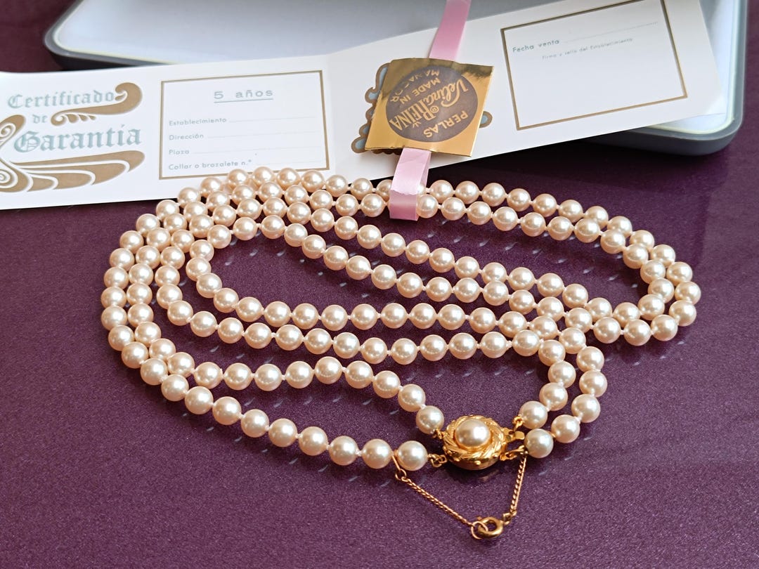 1970s Velina Reina Pearl Necklace, Vintage Velina Reina Pearl, Pearl ...