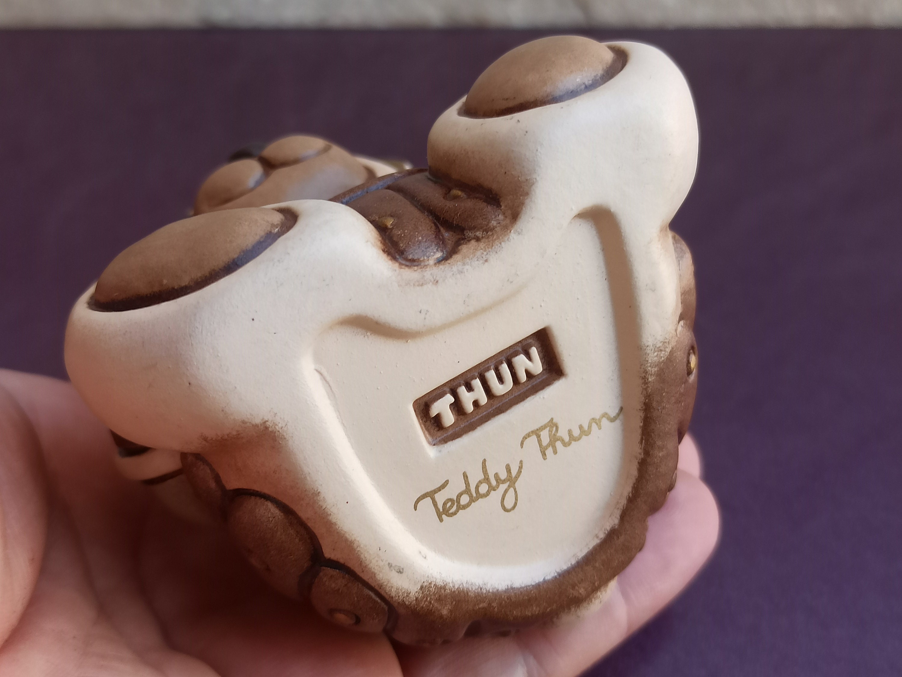 Teddy Thun Italia Figurine, Teddy Bear Figurine, Porcelain Bear Statue ...