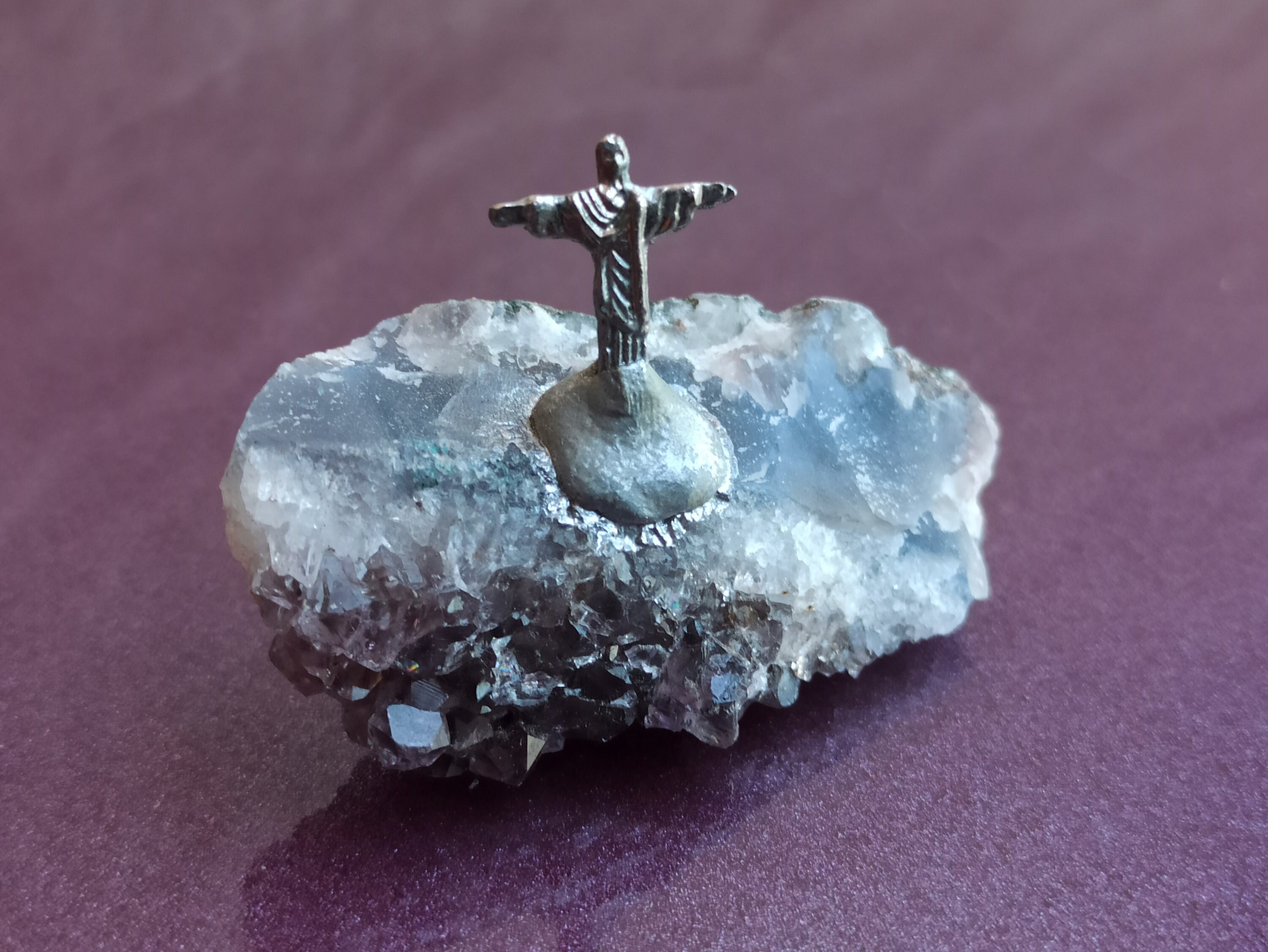 Figure of Christ the Redeemer on Amethyst Stand Religious - Etsy