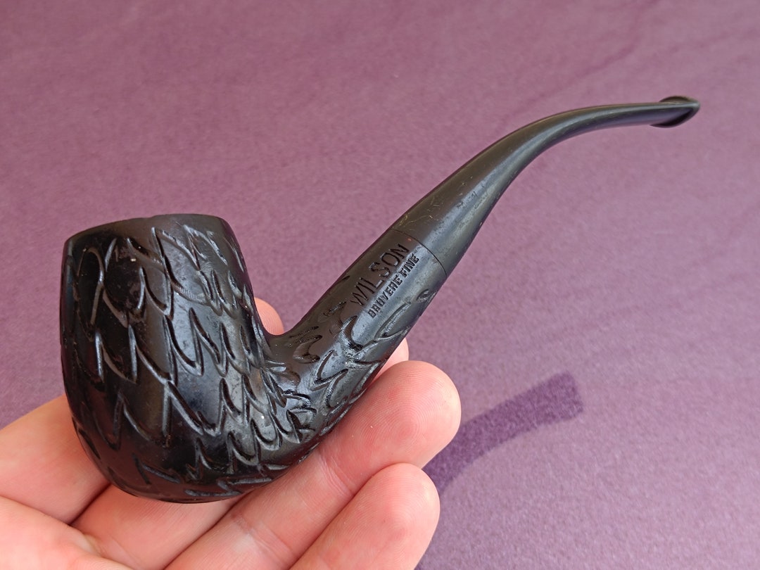 1960's WILSON Hand Made Briar Smoking Pipe, Wilson Tobacco Pipe, Wilson ...