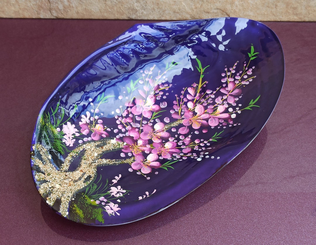 Hand Painted Shell, Oil Painting on Shell, Wall Art, Shell Art, Unique ...