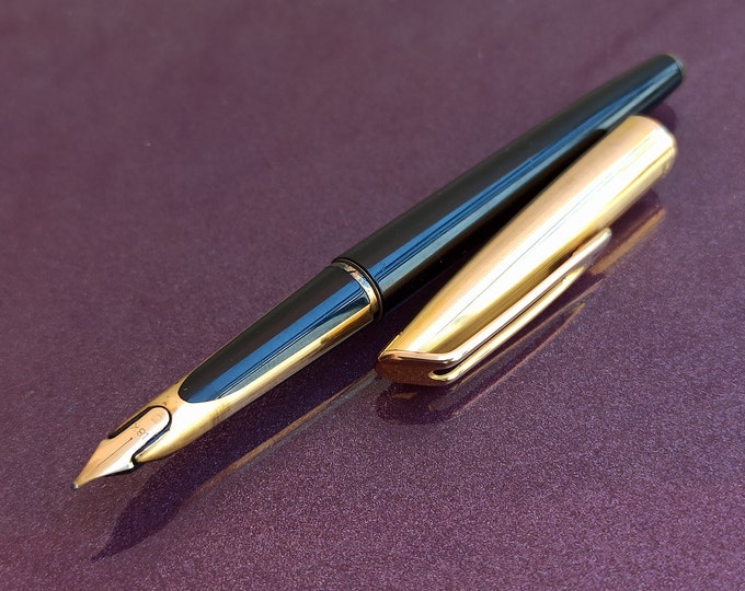 Waterman 18K Gold Nib Fountain Pen, Vintage Fountain Pen, Retro ...