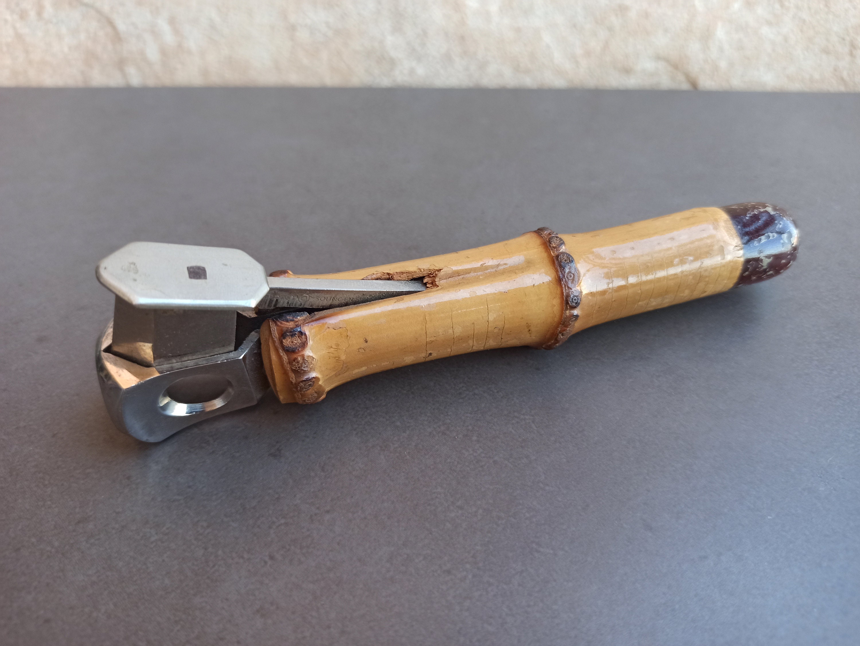 SOLINGEN Cigar Cutter Germany Vintage Chrome and Bamboo - Etsy Australia