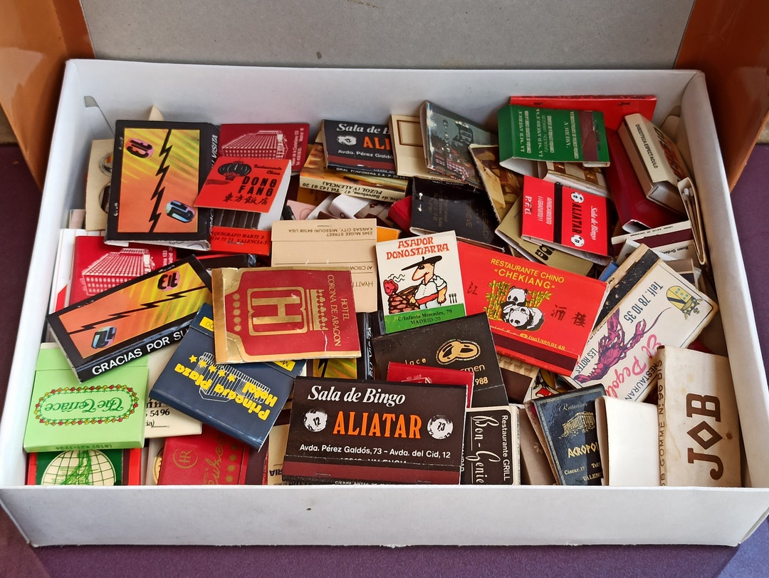 1980 MATCHBOX Set, Antique Matches, Various Design, Made in Spain ...