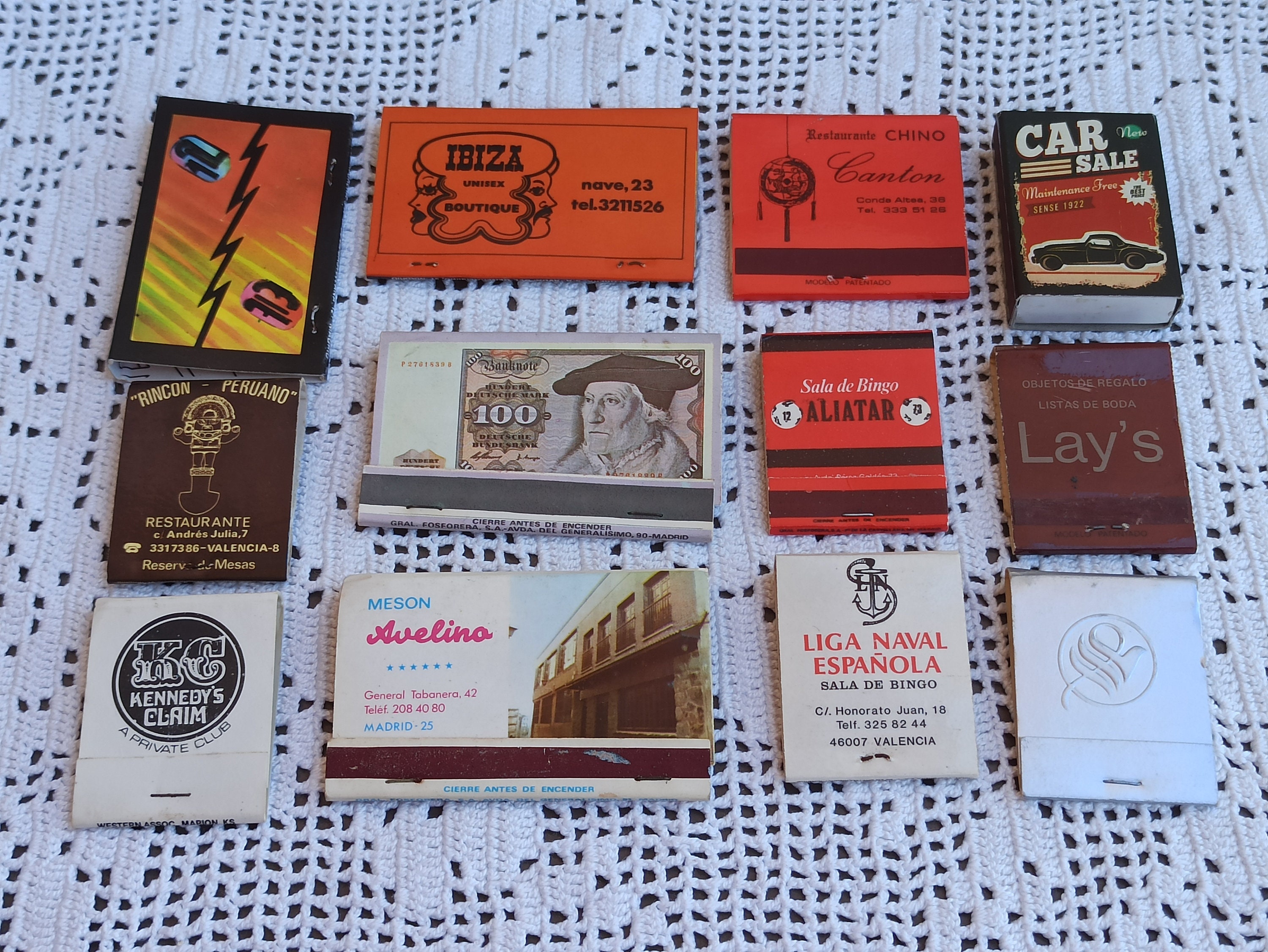 Set of 12 MATCHBOX 1980 Antique Matches Various Design Made - Etsy
