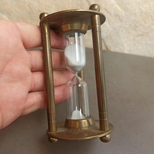 Brass Hourglass - Etsy