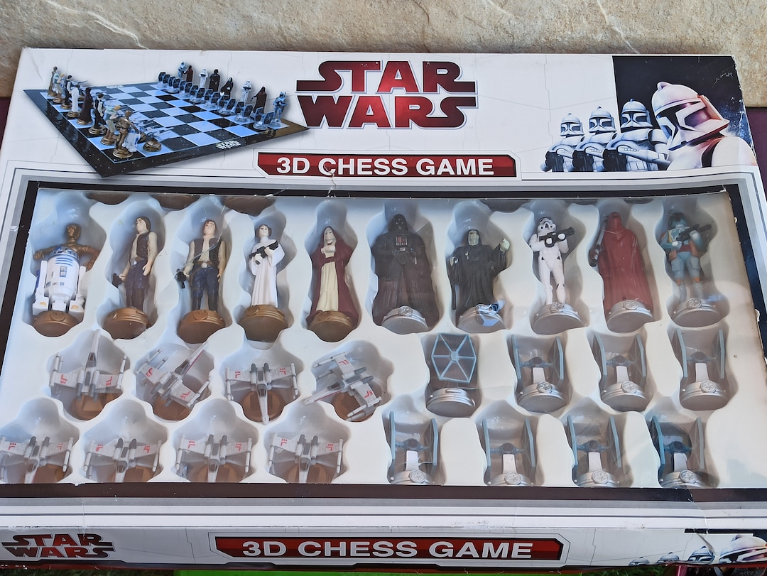STAR WARS Chess 3D Game, Vintage Chess Game, Star Wars Chess, Star Wars ...