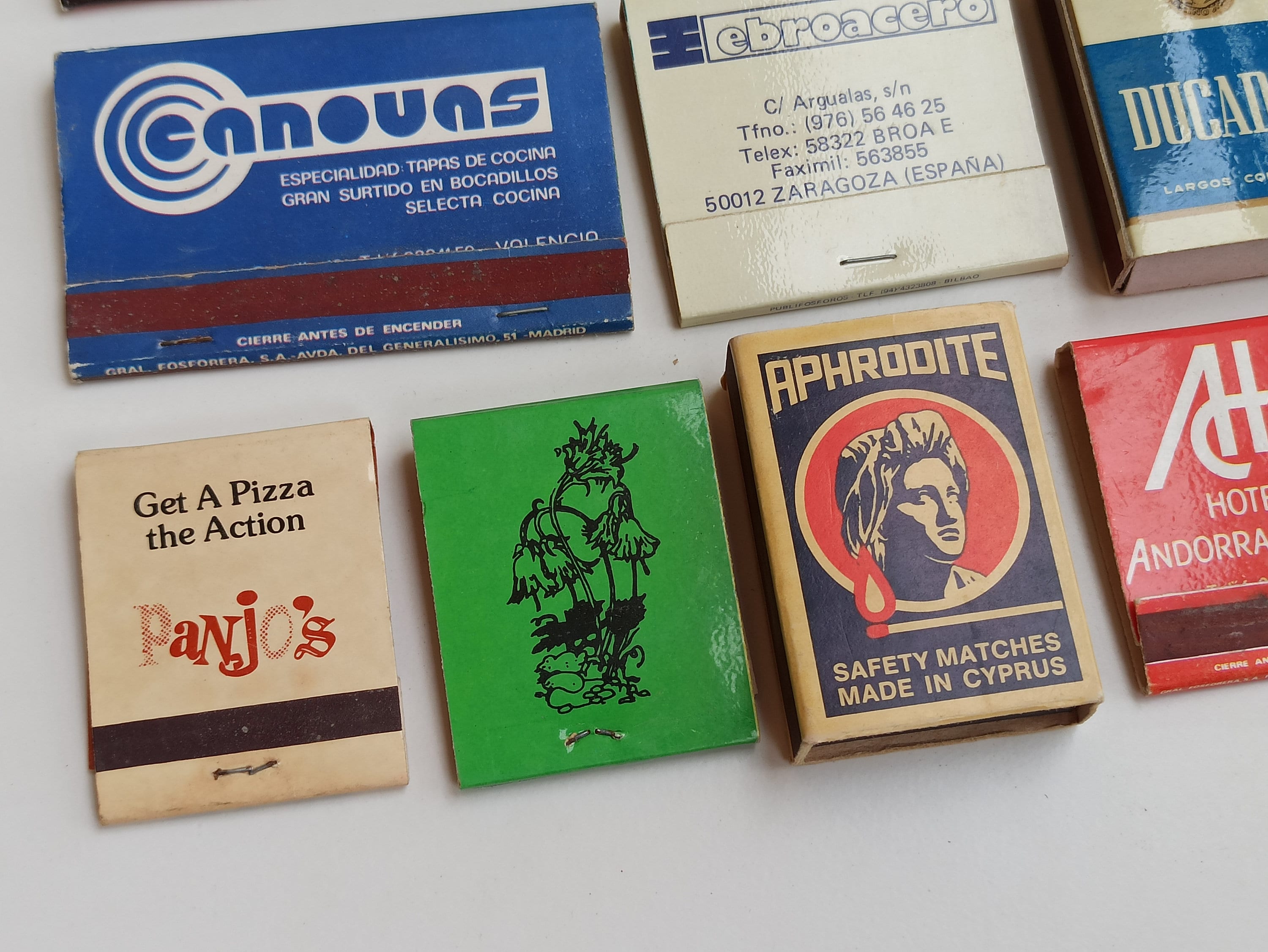 Set of 12 MATCHBOX 1980 Antique Matches Various Design Made - Etsy