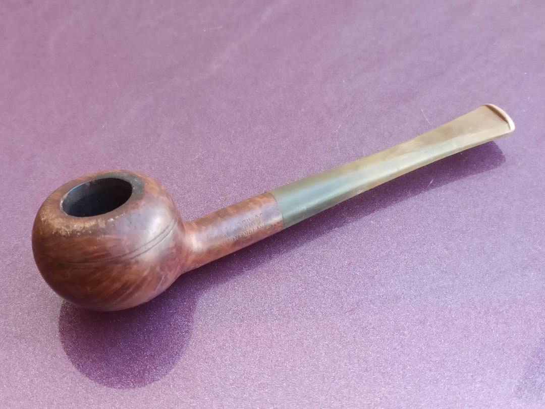 BLACK PRINCE Smoking Pipe, Antique Pipe, Vintage Tobacco Pipe, Antique Bruyere Pipe, Used Briar ...