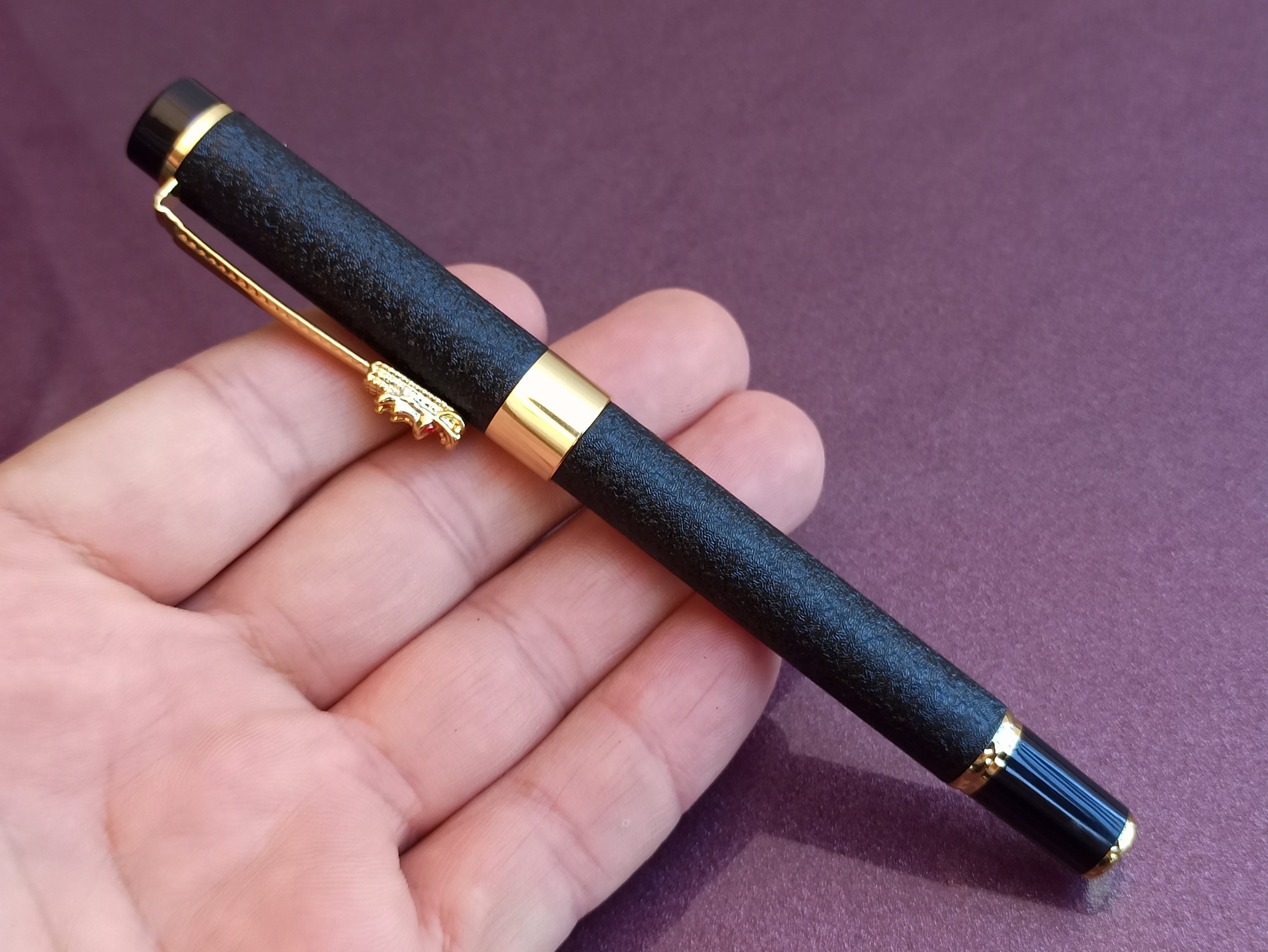 Dragon Fountain Pen Genius Iridium Gold Plated Fountain Pen - Etsy