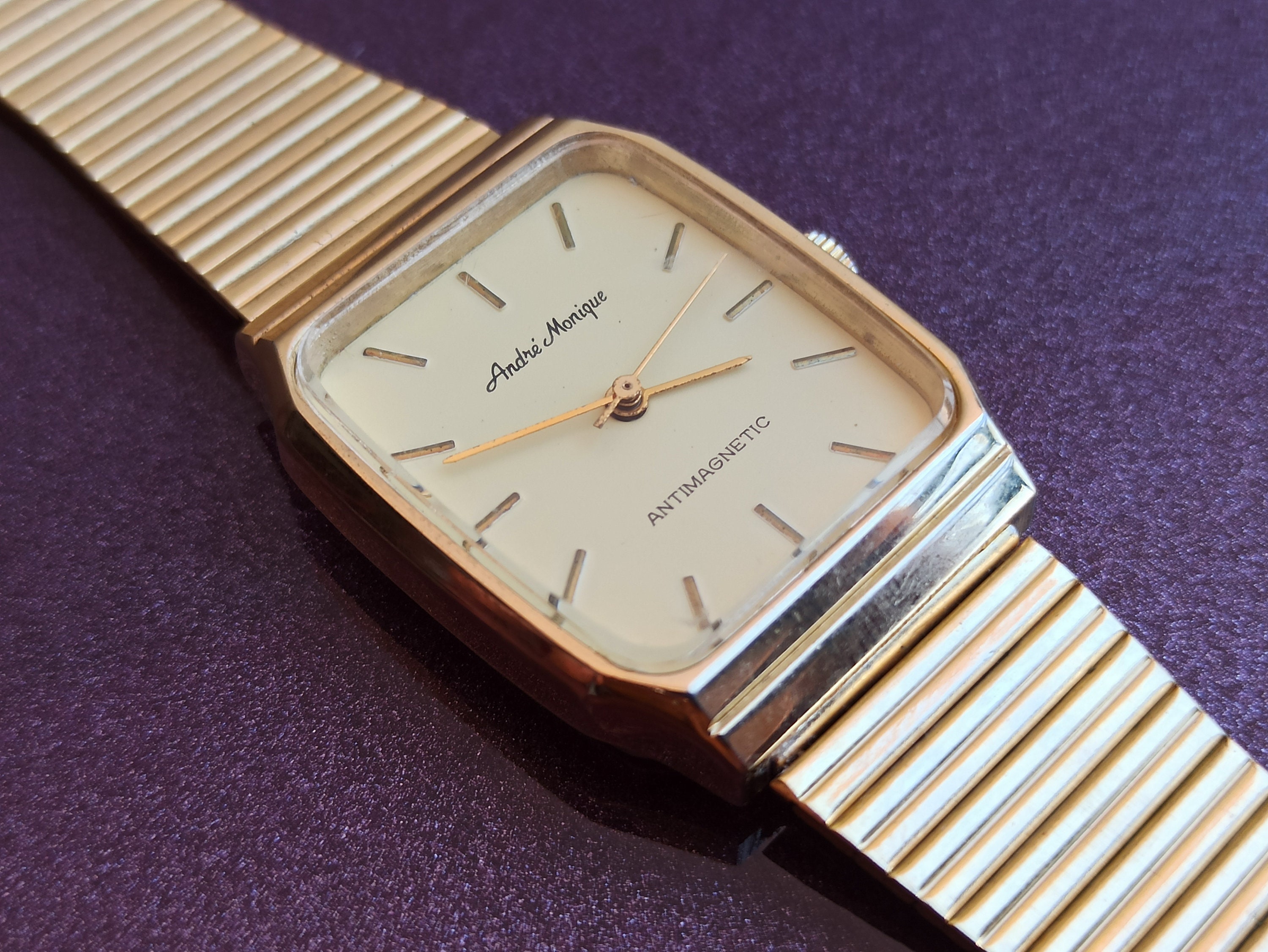 Andre Monique Gold Filled NOT Working Vintage Watch, Mechanical Watch ...