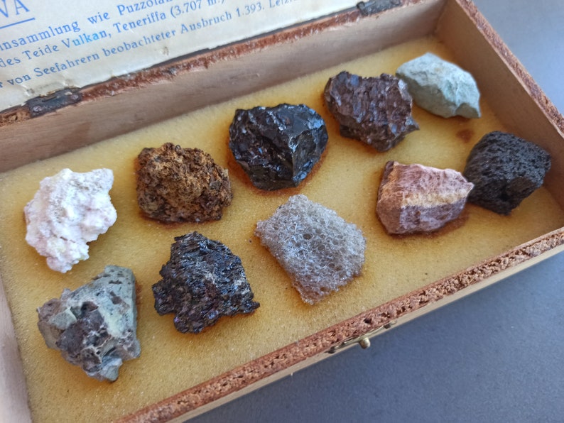 RARE Lava Crystals Vintage Set of 10 Stones Tenerife Lava - Etsy