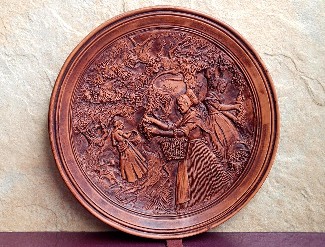 1980s TERRE CUITE by Francis Lascour Vintage Ceramic Plate – French Art ...