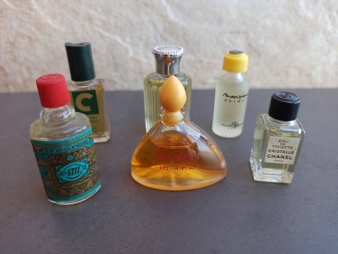 Set of 6 Perfume Mini, Perfume Miniatura Mini, Miniatura Splash, Eau De ...