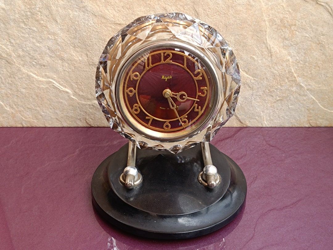 1970 USSR MAJAK Clock, Vintage Mechanical, Vintage Friendship Alarm ...