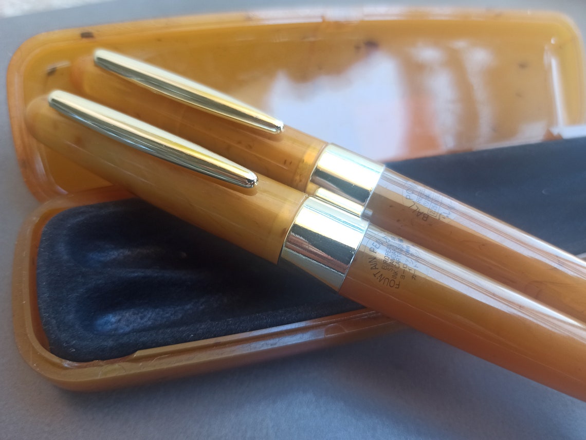 RARE Fountain Pen and Ballpoint Pen SET Japan Fountain Pen - Etsy
