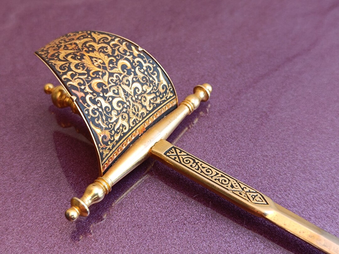 1970 Toledo Sword LETTER OPENER, Old Letter Opener, Bronze Letter ...