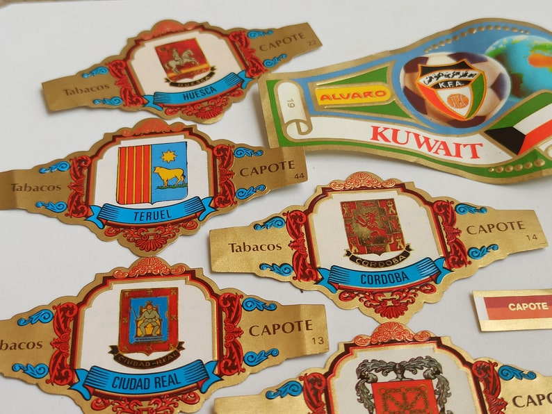 Cigar Label SET Capote Personajes Tobaco Labels Cigar - Etsy