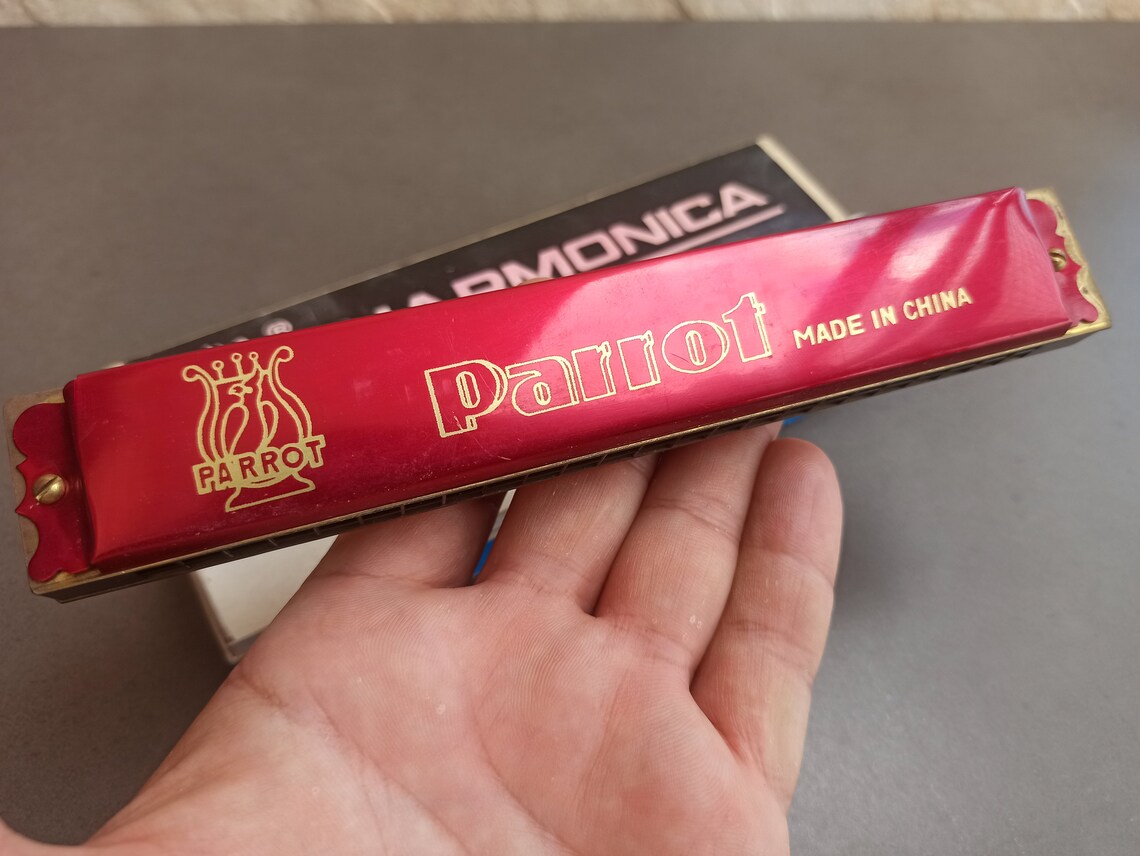 Harmonica Parrot Vintage Harmonica in Original Box Blessing - Etsy
