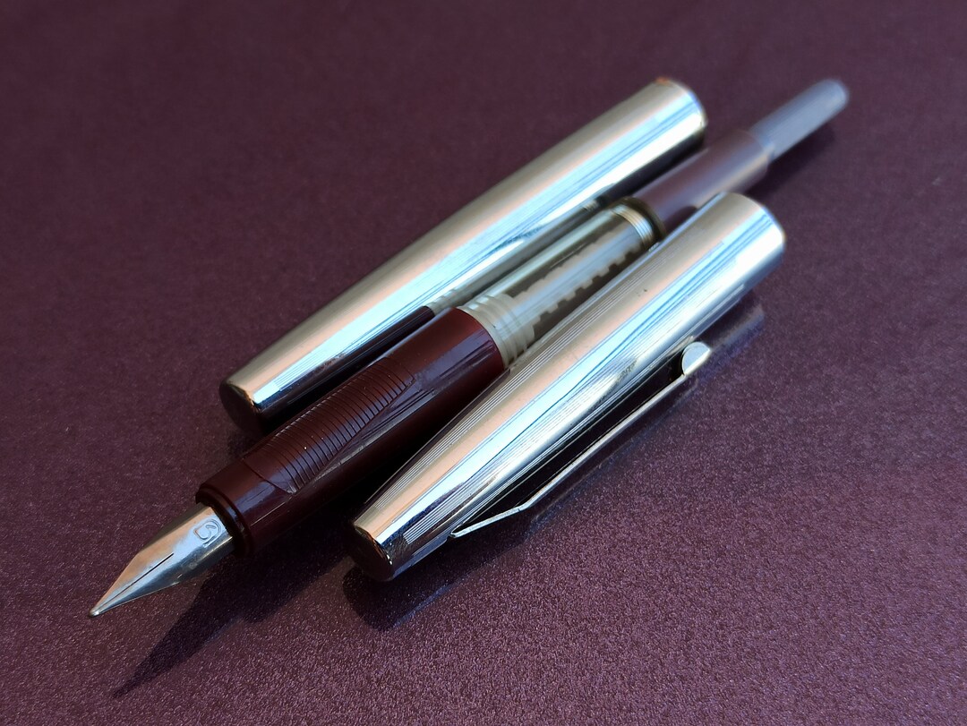 Vintage Fountain Pen, Collectible Pen, Gift Pen, Gray Fountain Pen ...