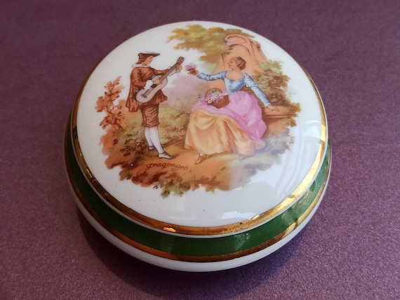 Antique Limoges Trinket Boxes Antique Limoges Trinket Box Hand Painted