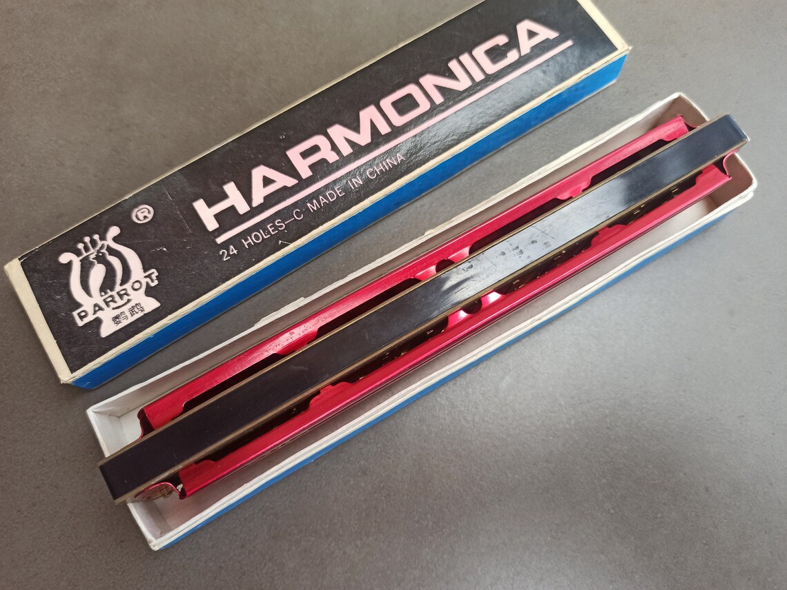 Harmonica Parrot Vintage Harmonica in Original Box Blessing - Etsy