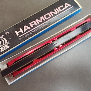 Harmonica Parrot, Vintage Harmonica in Original Box, Blessing Harmonica ...