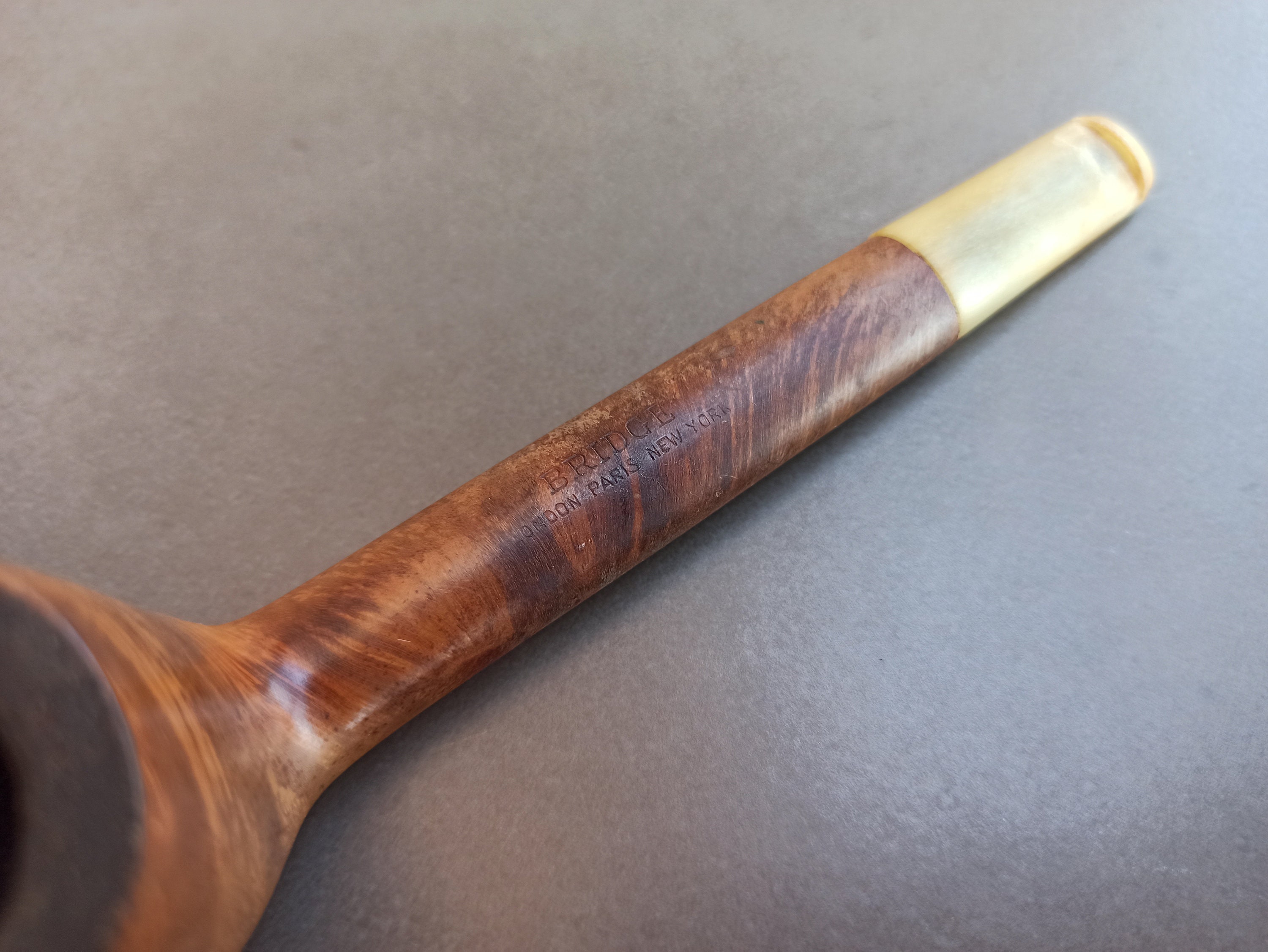 BRIDGE Smoking Pipe Vintage Tobacco Pipe Antique Bruyere - Etsy