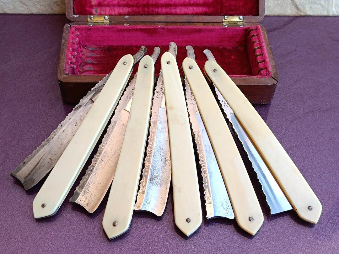 DAWSON GE Razors Set of 5, Dawson Barber Hand Razor, Vintage Special ...
