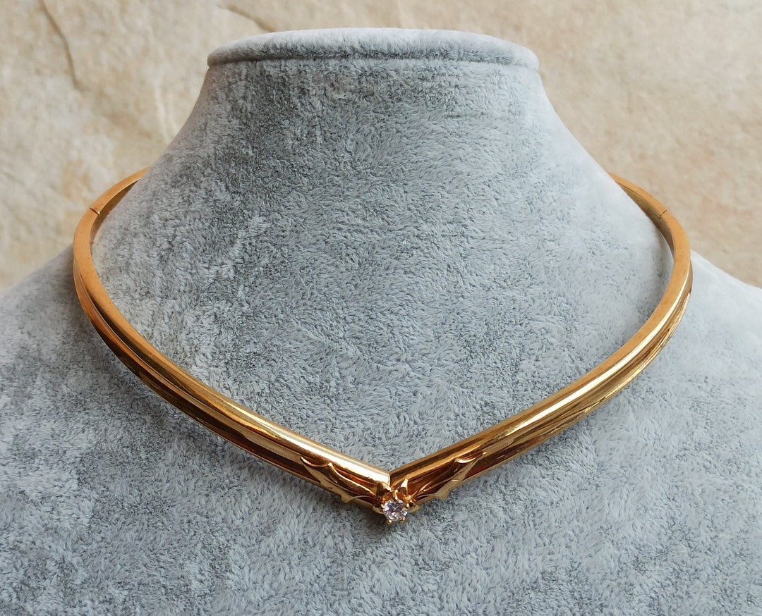 RARE Boruschka Gold Plated Choker, Vintage Necklace, Spanish Vintage ...