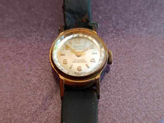 1950 INCITUS 17 Rubis Incabloc Antimagnetic Gold Fill… - Gem