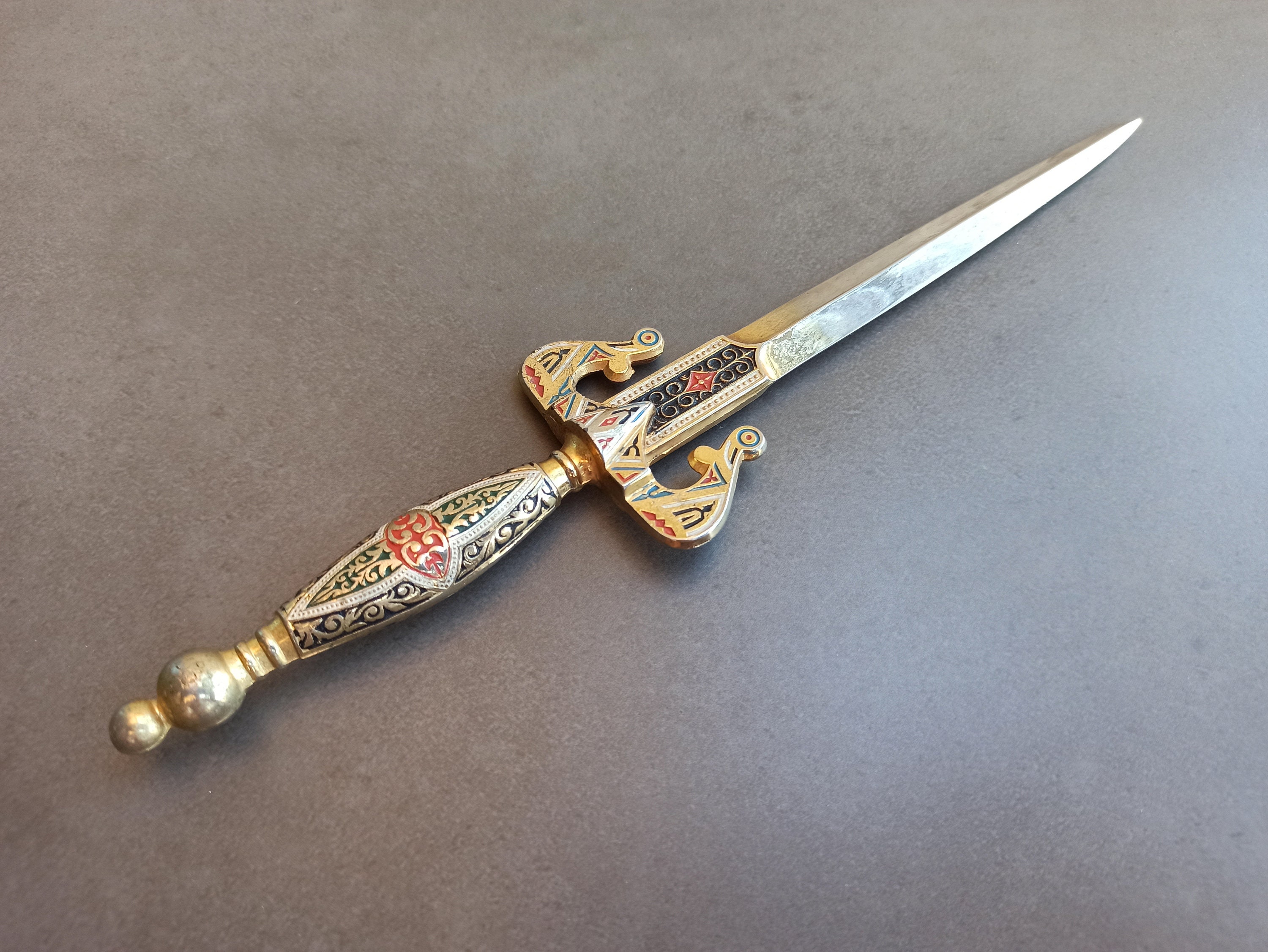 Antique LETTER OPENER Old Letter Opener Bronze Letter - Etsy