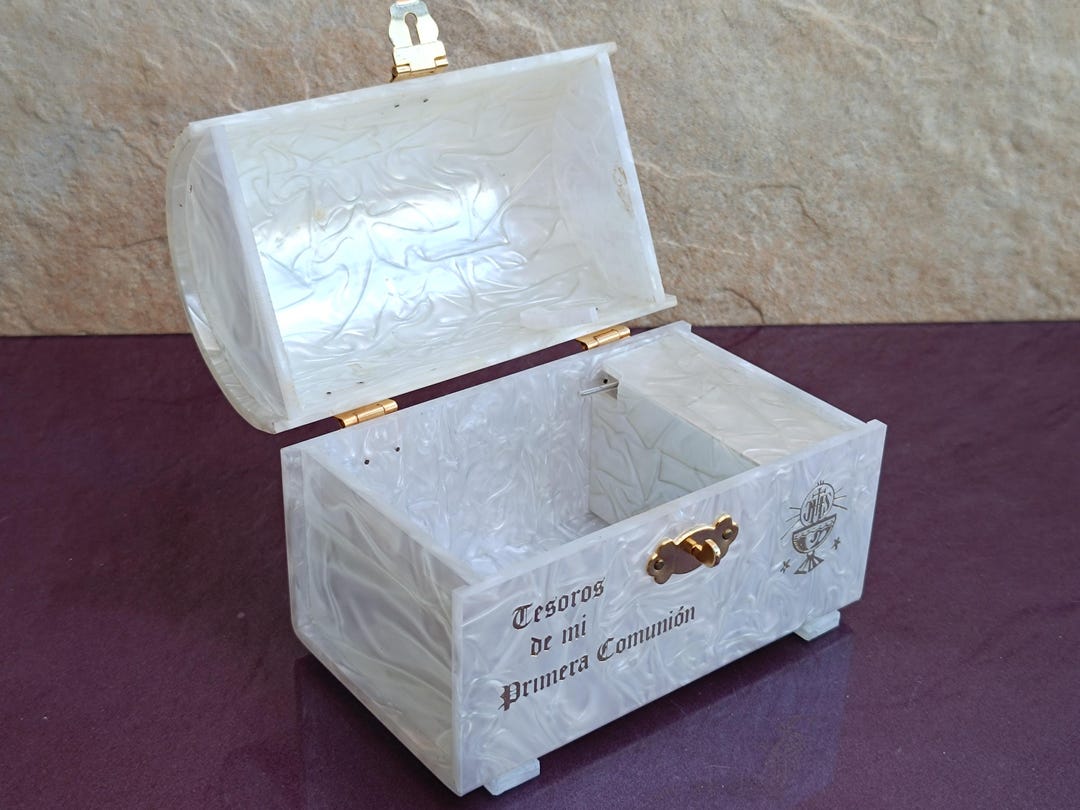 Religious Music Box, Primera Comunion, First Communion, Antique Music ...