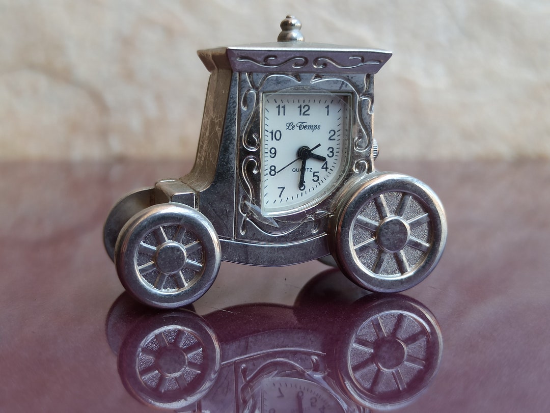 Le Temps Quartz Metal Watch, Small Table Clock, France Watch, Retro ...