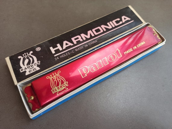 Harmonica Parrot Vintage Harmonica in Original Box Blessing - Etsy