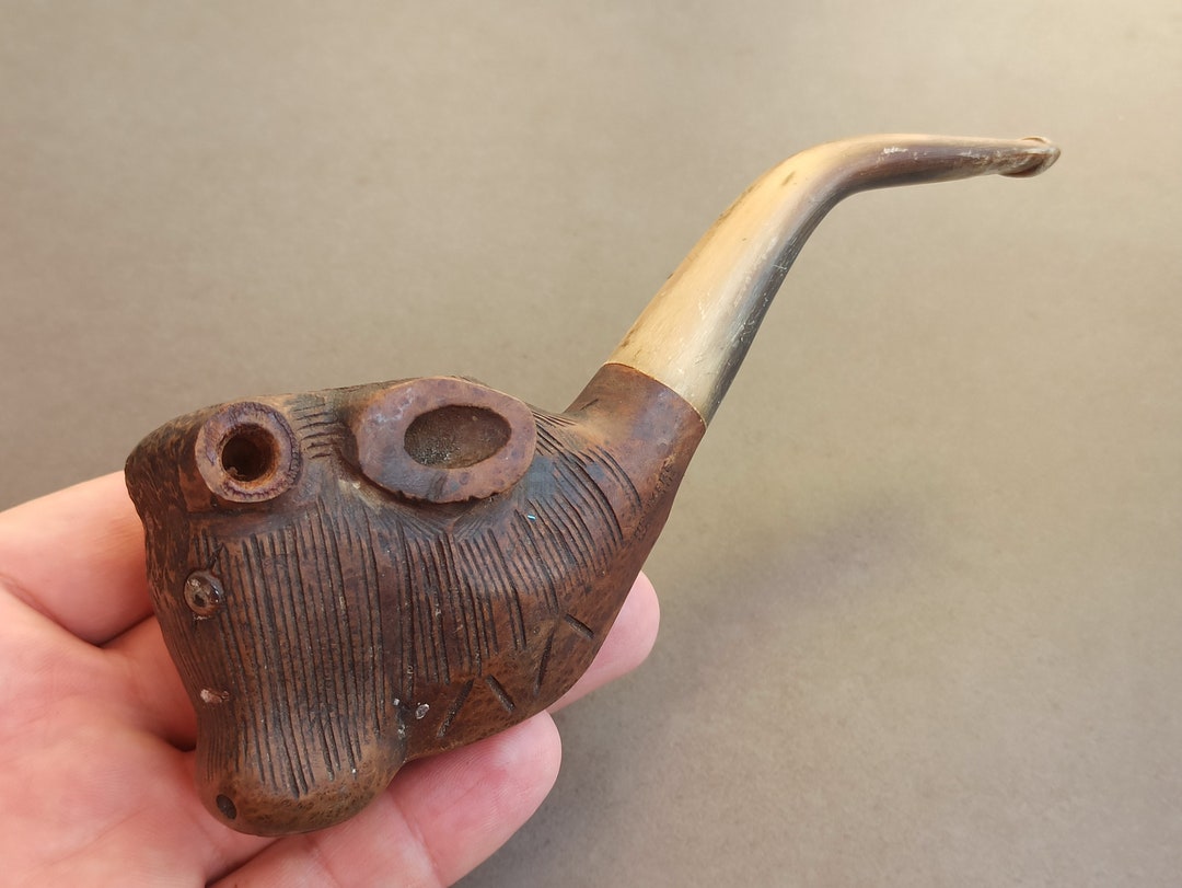 BRUYERE Garantie Bull Head Pipe, Bull Briar Pipe, Briar Pipe, Antique ...
