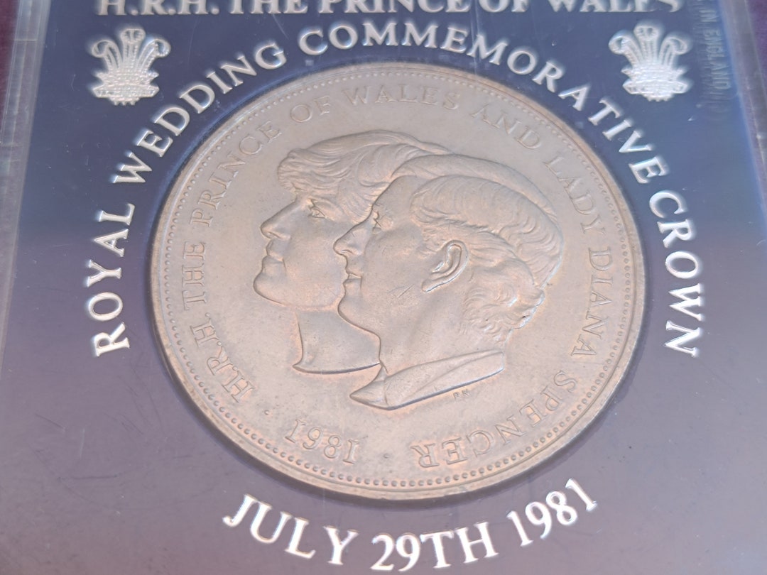 1981 Royal Wedding of Lady Diana Spencer and Prince Charles, Crown Coin ...