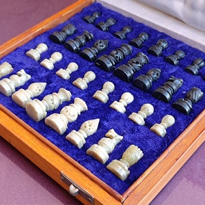 Malachite and Marble Chess Set, Chess Set With Board, Chess Game ...