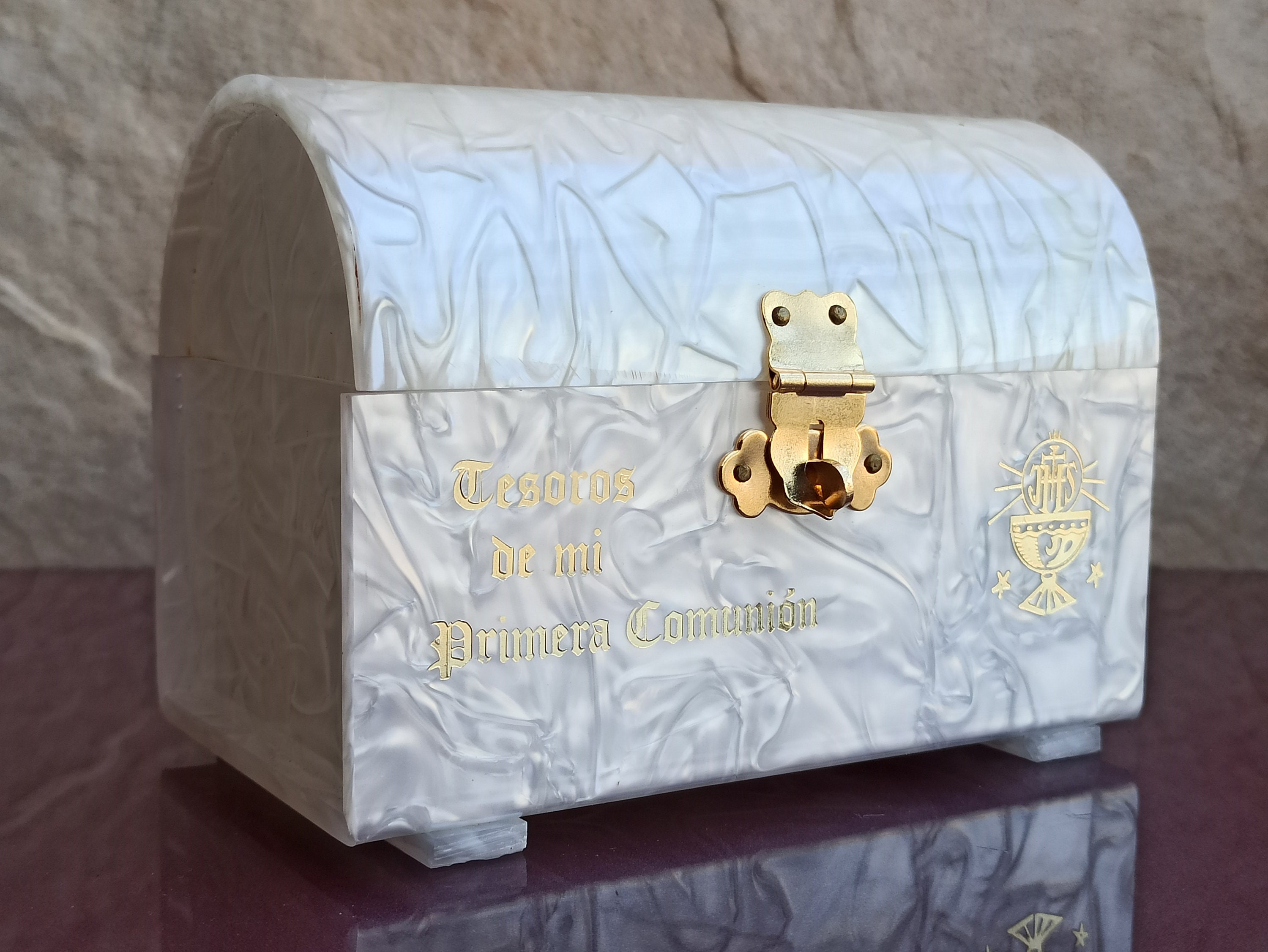 Religious Music Box, Primera Comunion, First Communion, Antique Music ...