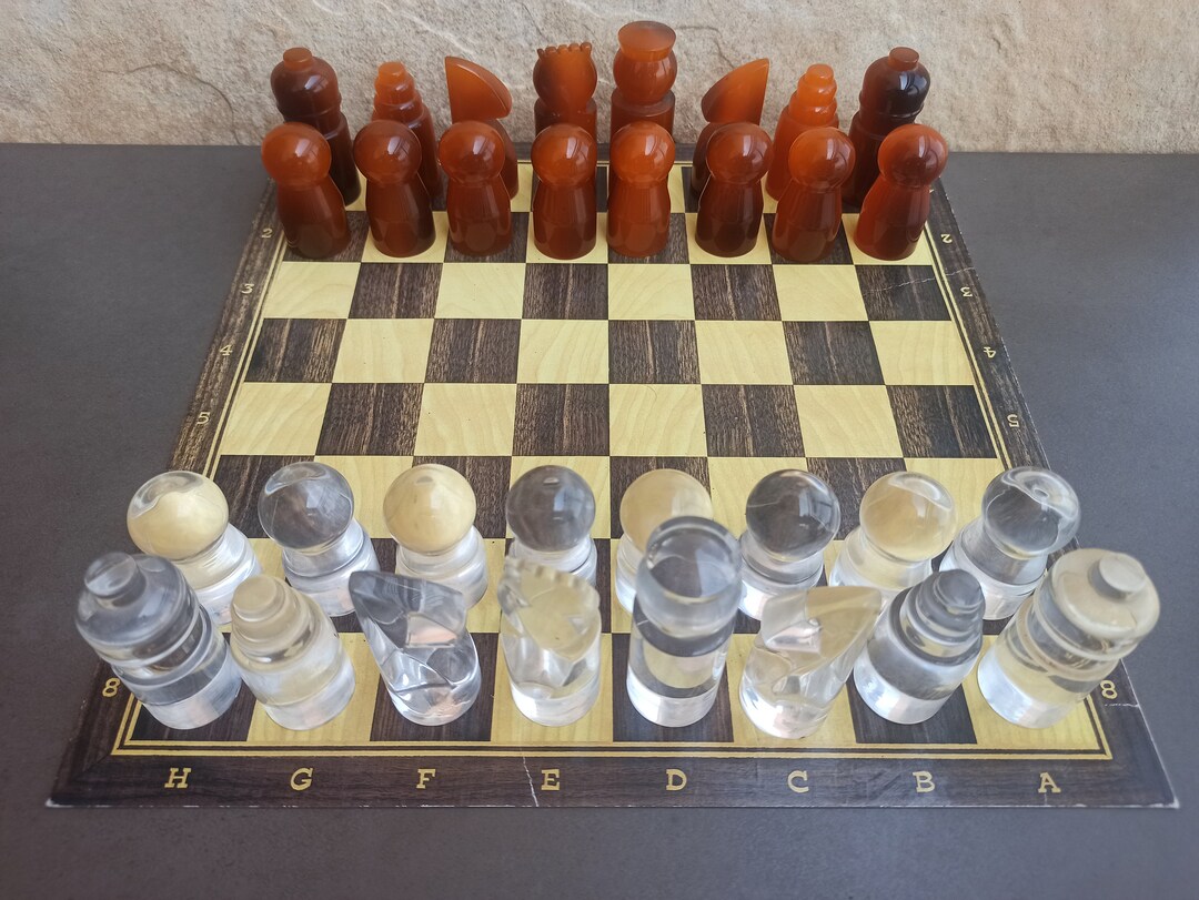 Handmade Chess Game, Antique 1970 Chess, Vintage Chess, Spanish Chess ...