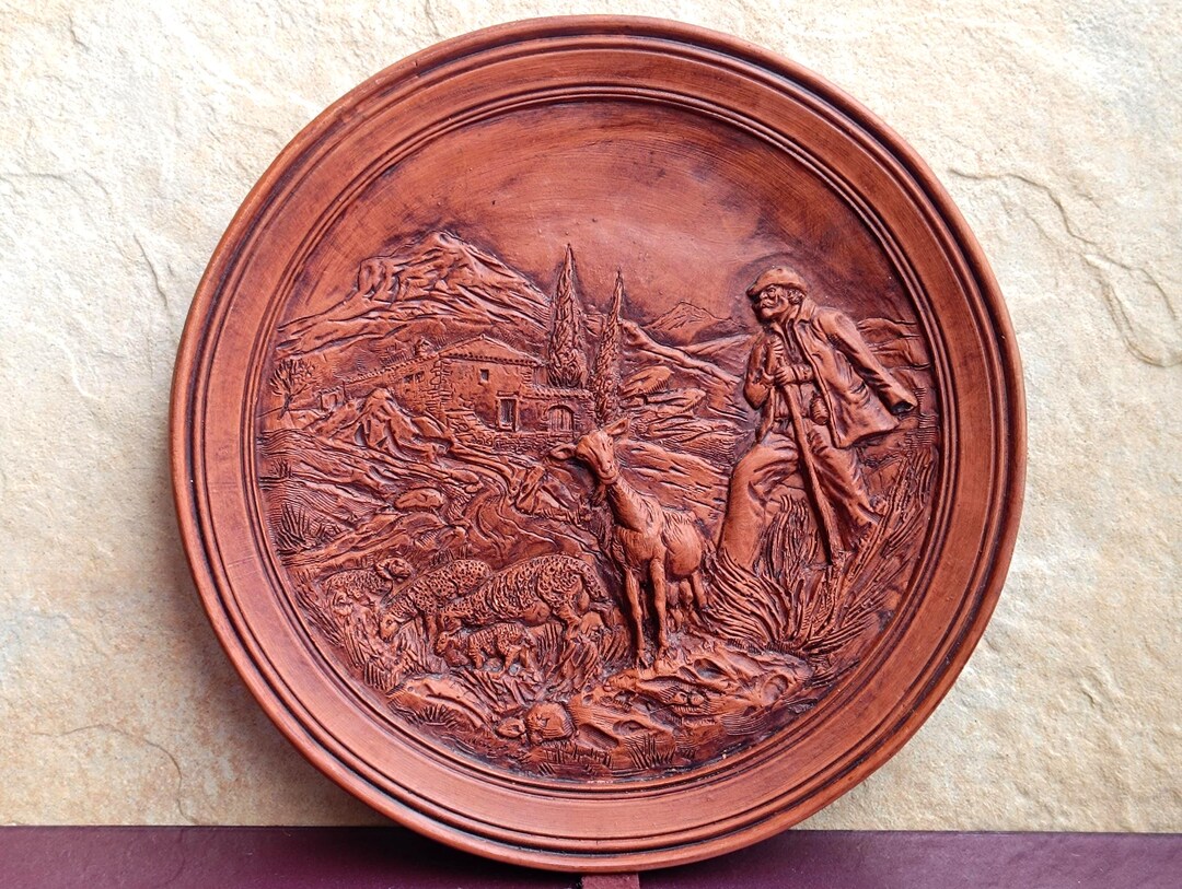 1980s TERRE CUITE by Francis Lascour Vintage Ceramic Plate – French Art ...