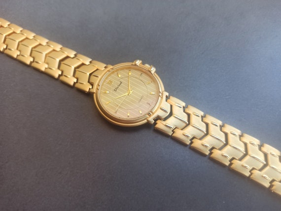 24k Gold Plated DIVINAL Quartz Watch, Vintage Watch, … - Gem