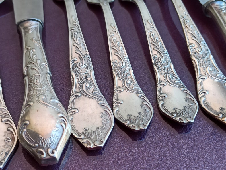 Solingen Silver Plated Cutlery Set, Romantic Dinner Cutlery, Vintage ...