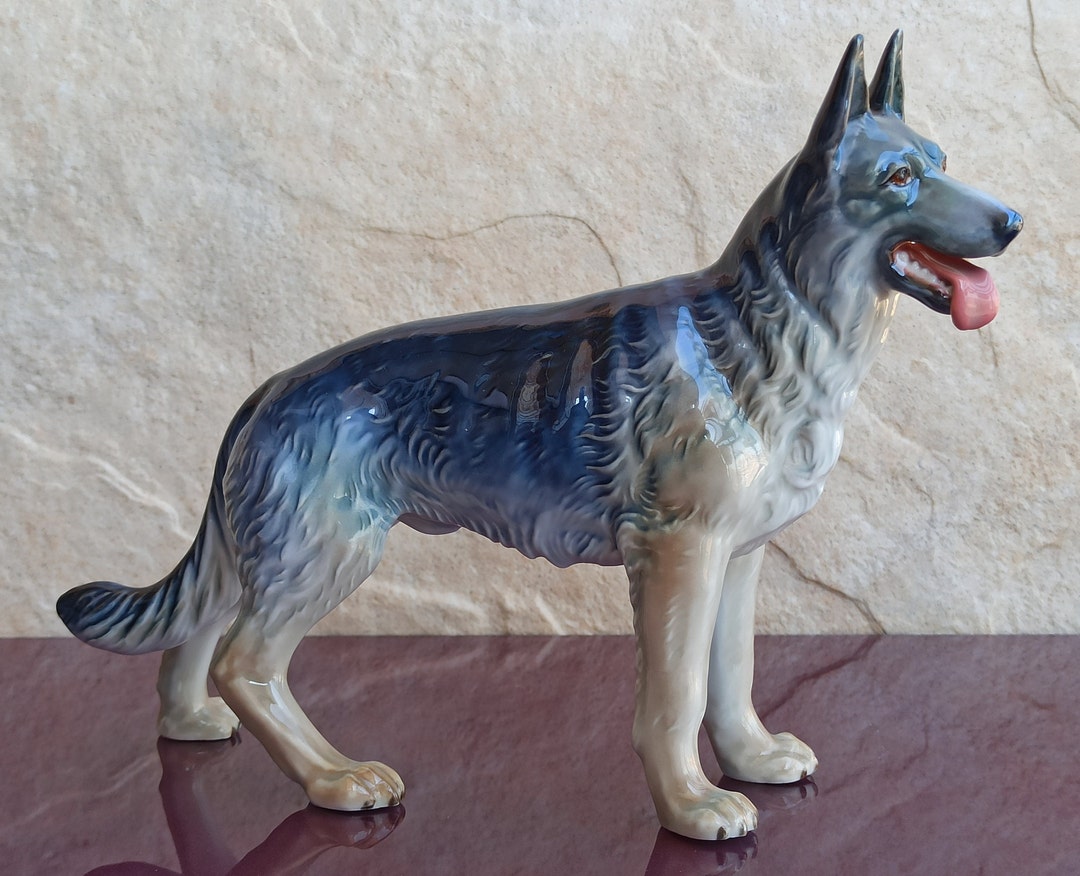 Rare BIDASOA German Shepherd, Porcelain Dog, German Shepherd in Bidasoa ...