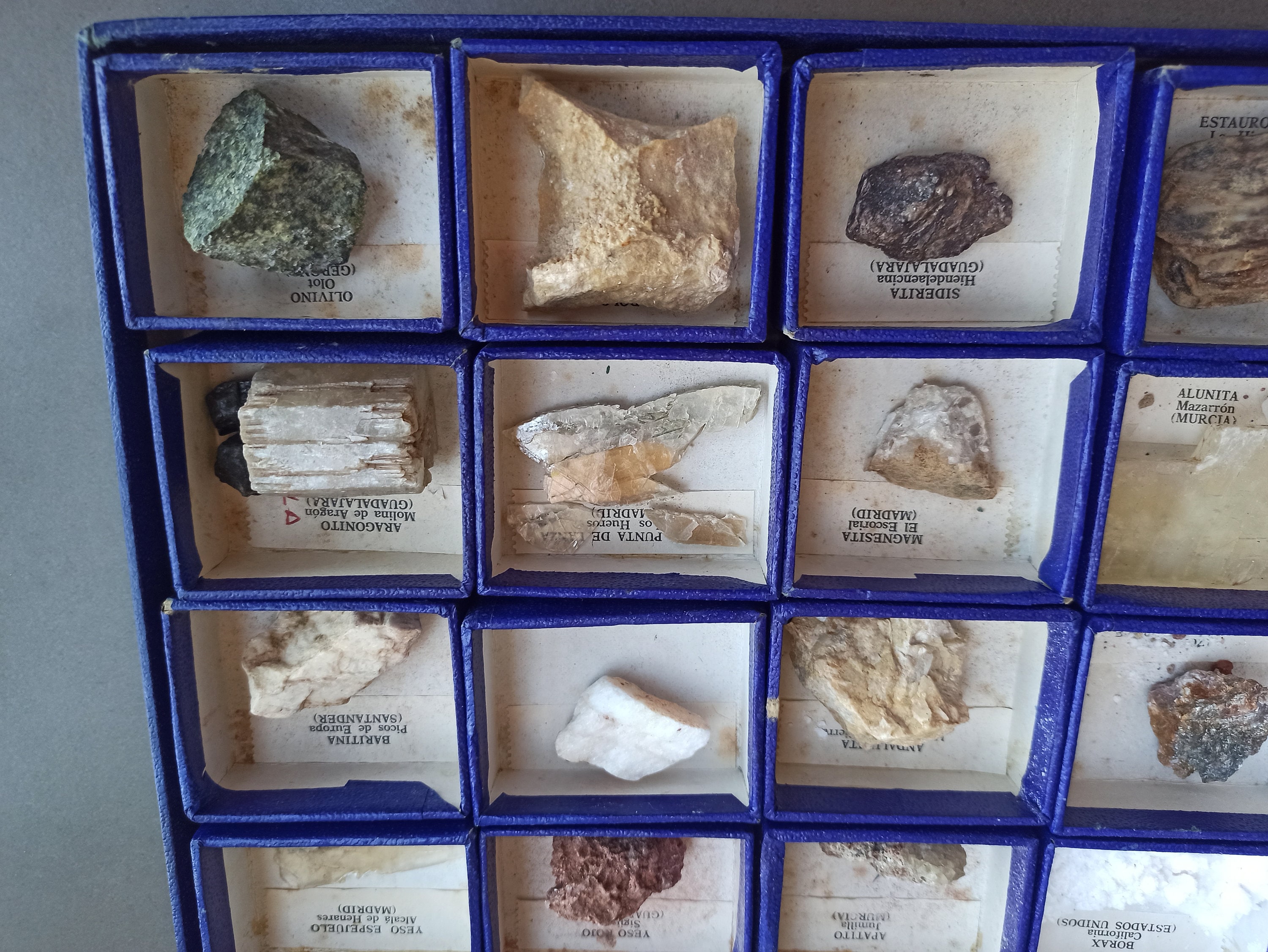 Antique Minerals Collection Rock Set Fossil and Mineral Set - Etsy