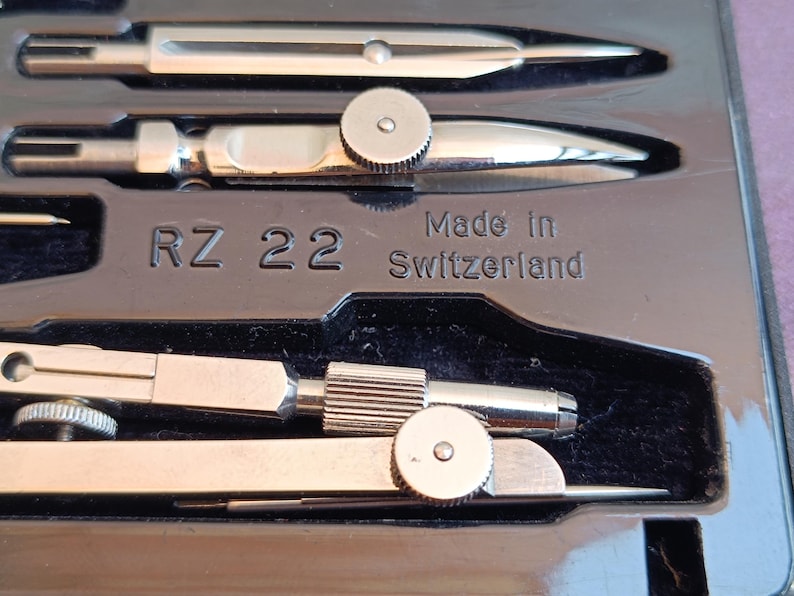 WILD HEERBRUGG Drawing Set, Drawing Tool, Compasses for Drawing, Swiss ...